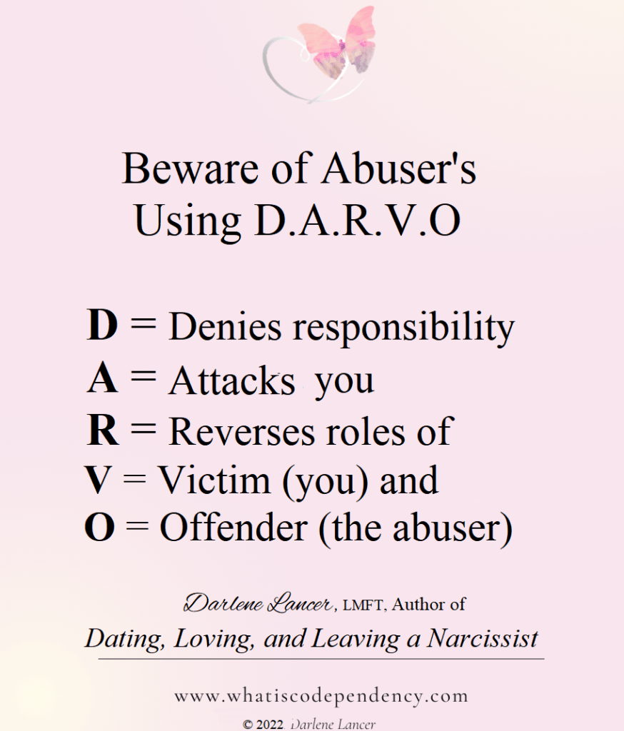 Mental Health & Relationships: Recognizing Abusive DARVO Tactics